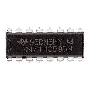 BOJACK SN74HC595N 8-Bit Counter Shift Registers 3-State Output Registers Integrated Circuits DIP-16 (Pack of 25)