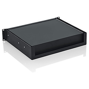 Gator Cases Rackworks Wireless Microphone Rack Mount Drawer - Fits 4 Wireless Microphones and Body Packs; New Compact 2U Design (GRW-DRWWRLSS)