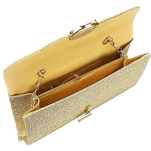 Nhicdns Clutch Purses for Women Evening Bags Envelope Clutch Handbags Wedding Party Prom Purse Black