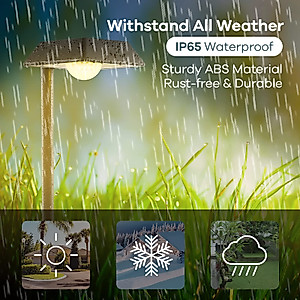 Linkind Solar Pathway Lights, Bright Solar Lights Outdoor IP65 Waterproof, 200lm Bright Solar Path Lights for Garden Walkway Driveway Sidewalk Yard, Warm White, 8 Pack