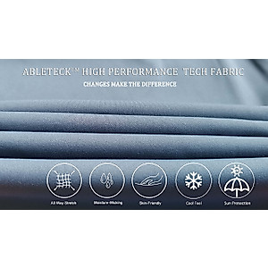 AbleTree 27" Inseam Athletic Jogger Pants for Short Men 7/8 Quick Dry Workout Tapered Stretch Sweatpants Casual