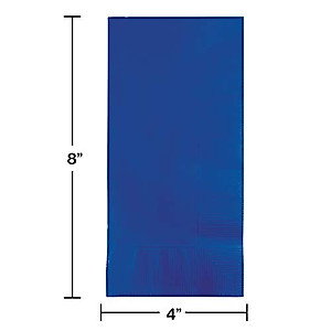 50-Count Touch of Color Paper Dinner Napkins, Cobalt