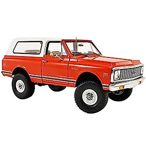 1972 Chevy K5 Blazer Red with White Top Highlander Edition Limited Edition to 690 Pieces Worldwide 1/18 Diecast Model Car by Acme A1807711
