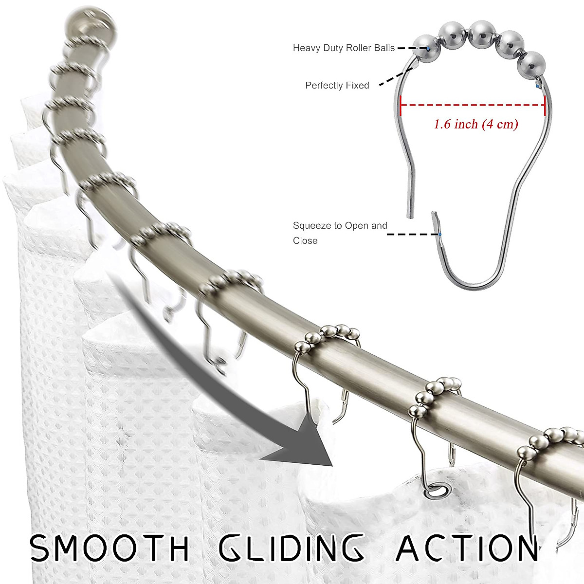 Modern Farmhouse Shower Curtain Set with 12 Hooks Grey Striped Fabric Waffle Shower Curtains Cloth for Bathroom Tassel Fringe Gray Boho Washable Shower Curtain Water Repellent Black Grey 72x78 Inch