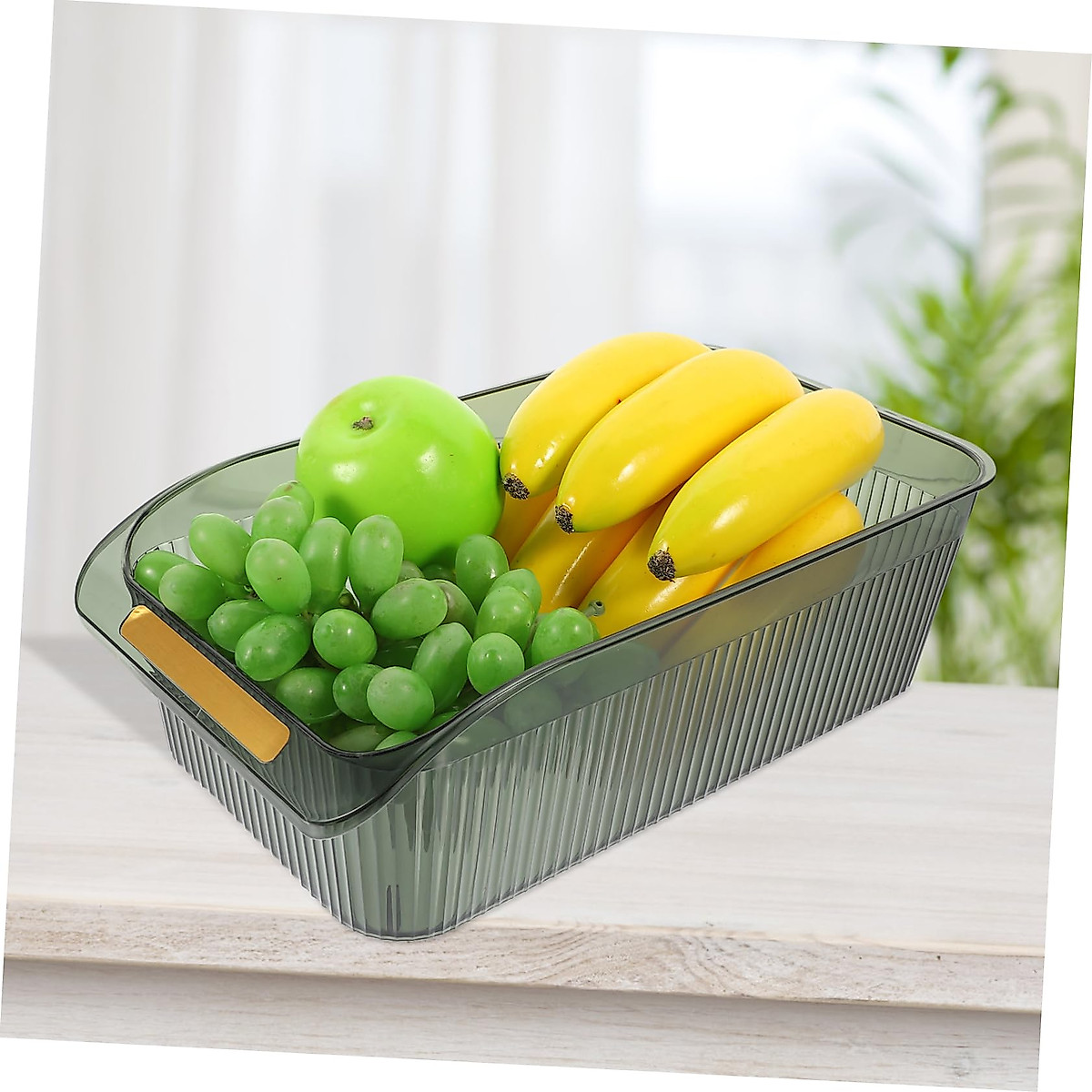 COLLBATH Tray for Fridge Refrigerator Organizer Bins Fruit and Vegetable Storage Containers Sturdy and Long-lasting Easy