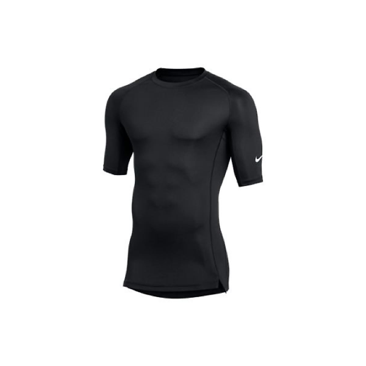Nike Mens Pro Fitted Half Sleeve Tee (Medium, Black)