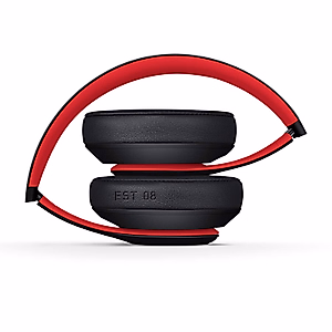 Beats Studio3 Wireless Noise Cancelling Over-Ear Headphones - Defiant Black-Red (Renewed Premium)