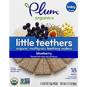 Plum Organics Little Teethers, Blueberry, 0.52 Ounce, 6 Count