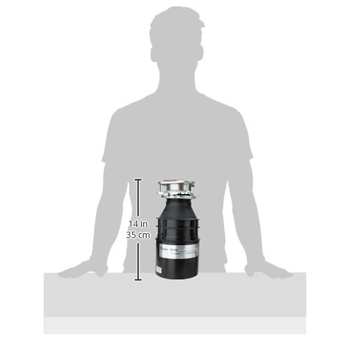 Whirlpool GC2000PE 1/2 hp in Sink Disposer with power cord, Black