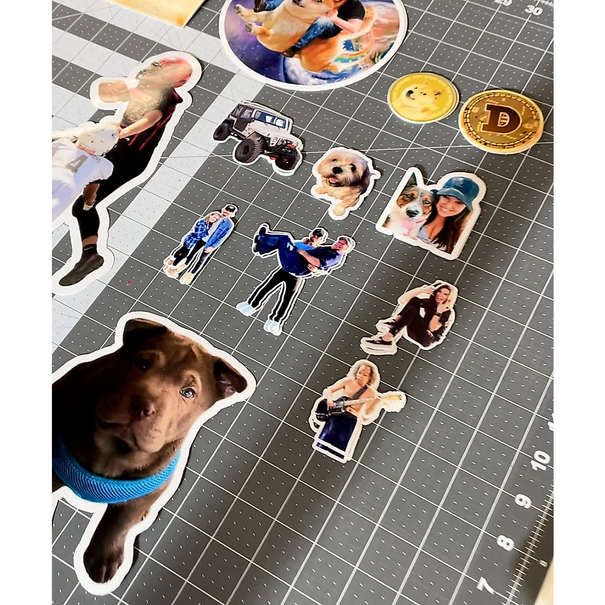 VulgrCo Custom Design Your Own Personalized Labels Stickers Decals Text Name Image Photo 120 Pack