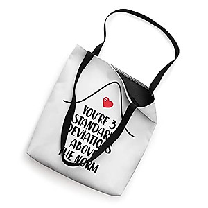 Funny School Psychologist Psychology Statistician Valentines Tote Bag