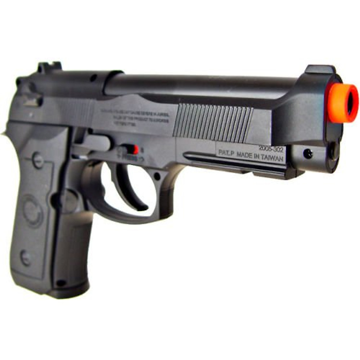 500 fps new wg airsoft m9 beretta ris gas co2 hand gun pistol w/ 6mm bb bbs(Airsoft Gun)