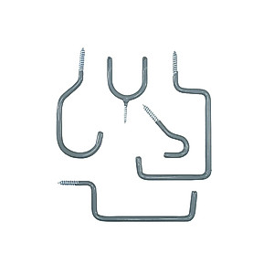 Crawford OR10 Vinyl Coated Storage Hook Assortment, 10-Piece