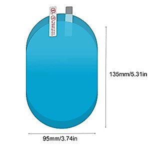 Car Rearview Mirror Protective Film Anti Fog Window Clear Rainproof Rear View Mirror Protective Soft Film Auto Accessories