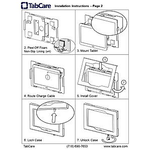 TABcare Locking Security Metal Case for Lenovo TAB M10 FHD Plus 2nd Gen Supports Wall Mount 75/100 mm VESA (Black, TAB M10 Plus Gen 2)