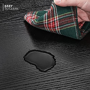 MoNiBloom Computer Desk 55", Simple Style Home Gaming Desk with Storage Bag, Office Writing Workstation- Black