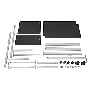 Ghankopd Mobile Laptop Computer Desk Stand Up Computer Desk Standing Workstation Rolling Desk Adjustable Height with Locking Wheels Storage and Slideout Keyboard Tray (Black, 27Inch)