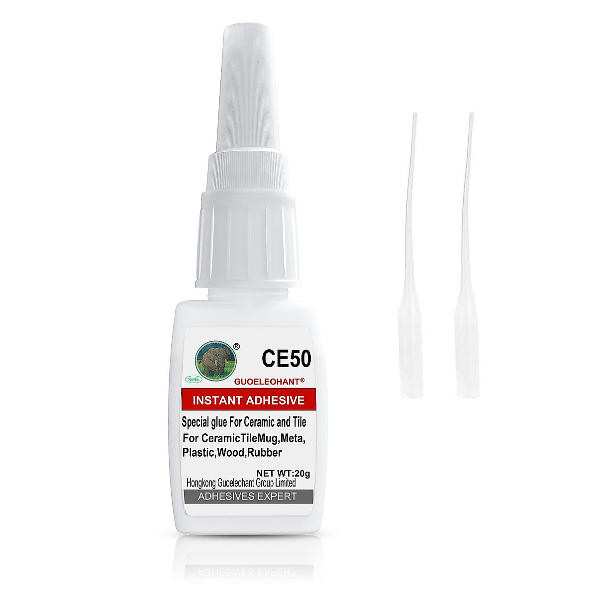 Multipurpose 20g Clear Ceramic Glue: Instant Super Adhesive for Tile, Mugs, Metal, Plastic, Wood, Rubber, Glass, Silicone, Leather & DIY Crafts - Strong Ceramic & Tile Repair Solution