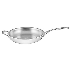 Demeyere Atlantis 7-Ply Stainless Steel Fry Pan with Helper Handle, 11"