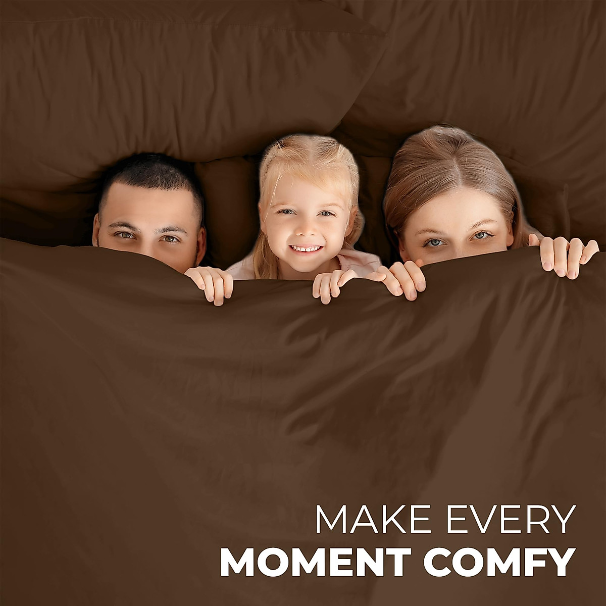 ROYALE LINENS 4 Piece Full Sheets Set - Soft Brushed 1800 Microfiber Bedding - 1 Fitted, 1 Flat Sheet, 2 Pillow Cases - Wrinkle Free & Fade Resistant - Hotel Luxury Bed Sheets (Chocolate Brown, Full)