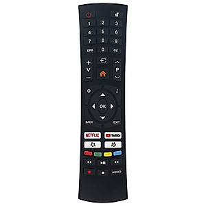 Replace Remote Control operates for SANSUI CAIXUN Smart TV EC32S2N ES32S1N S32P28N S40P28FN S43P28F S43P28FN S55A6U with Net-Flix You-Tube APP Key Button