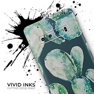 DesignSkinz Watercolor Cactus Succulent Bloom V7 Protective Vinyl Decal Wrap Skin Cover Compatible with The Samsung Galaxy S20 (Screen Trim & Back Glass Skin)