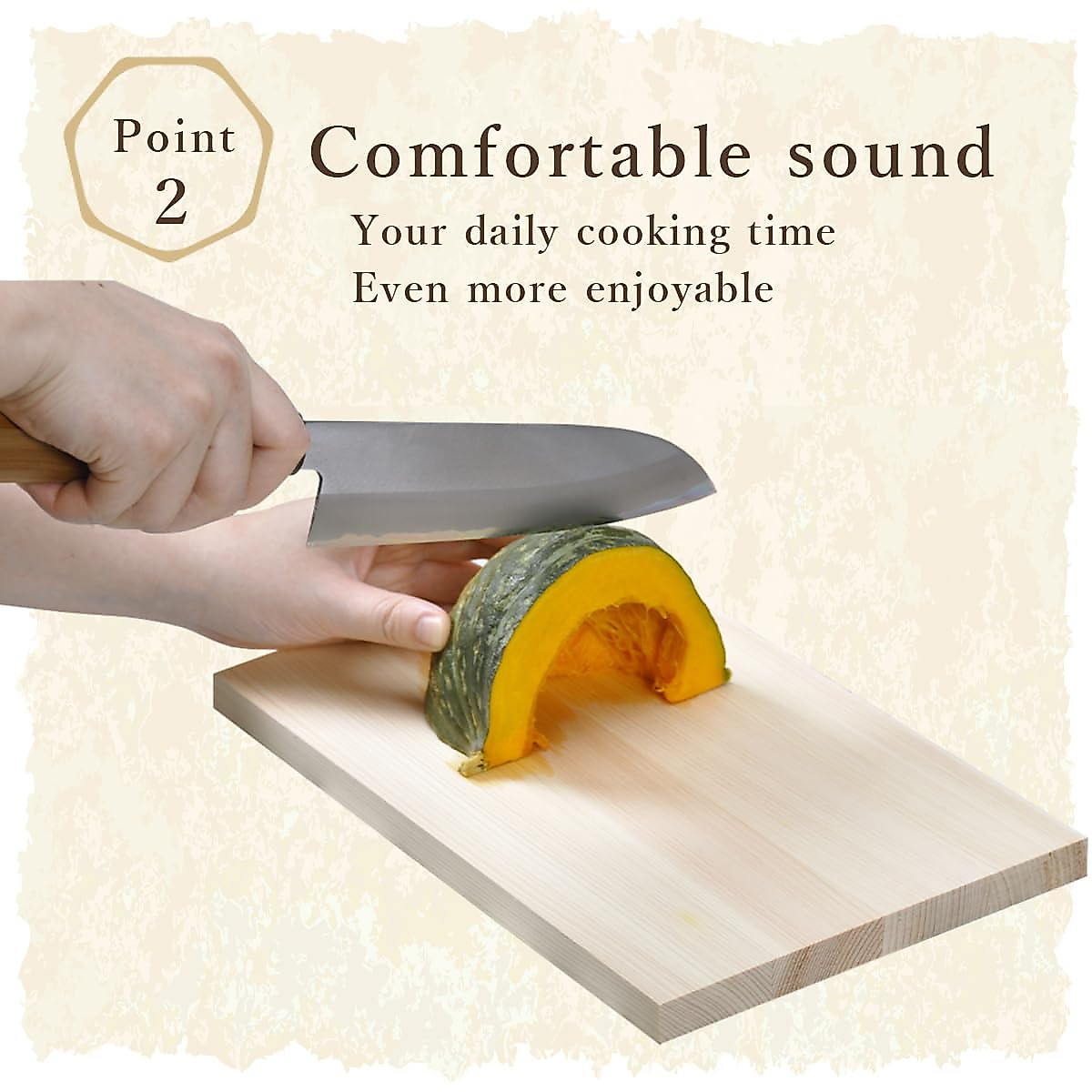 Nezame Japan Hinoki Cypress Lightweight Cutting Board 11 x 7" Japanese Natural Products Wood Chopping Board