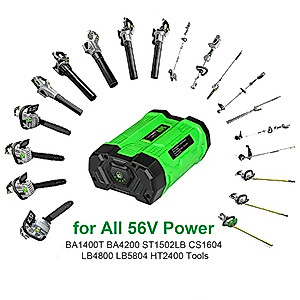 56V 3000mAh Battery Rechargeable for EGO 56V BA2800 BA4200 BA1400, 3.0Ah Lithium Ion Battery Compatible with All Power 56V CS1604 CS1804 CS1403 HT2400 LB6504 LB5804 LB6500 LB4800 PH1400 Tools