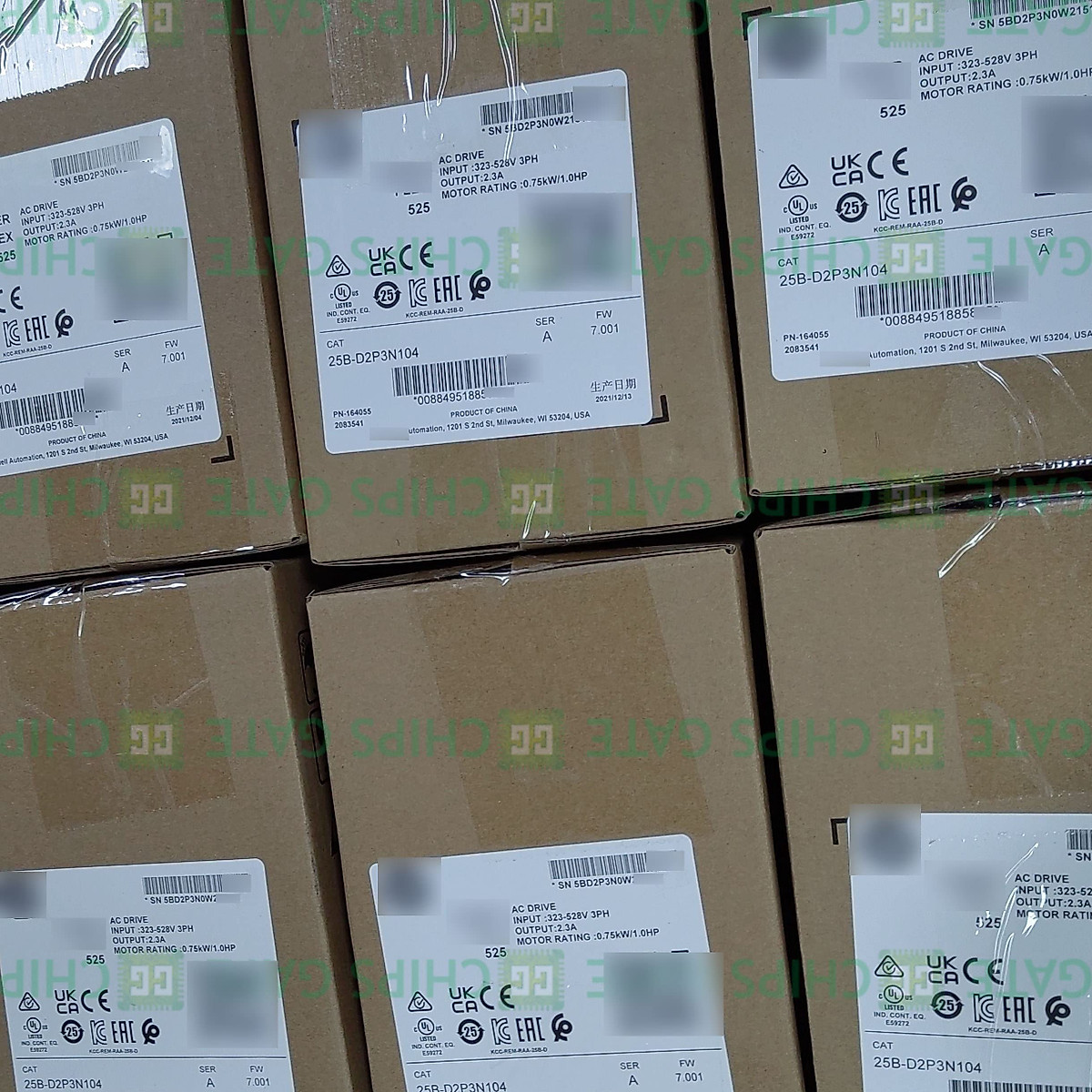 25B-D2P3N104 PowerFlex 525 0.75kW 1Hp AC Drive NFS New Factory Sealed