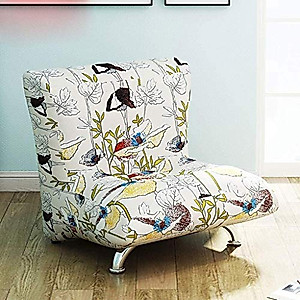 LLLY Folding Lazy Sofa, Thick Beanbag Chair, Good Flexibility, Easy to Move, Stainless Steel Sofa Legs (Color : E)