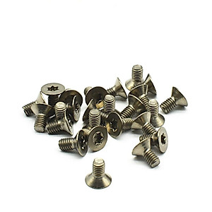 BOL-67626 Titanium Bolts M3 M1.6M2 M2.5 M4 M5 6 8 10 15 20mm Countersunk Torx Drive T5 T6 T8 T10 T20 Titanium Screws Ti Fastener 12pcs-(Dims: M5x35 mm T25)