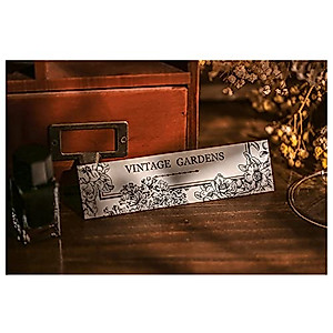 Vintage Natural Style Butterfly Flower Plant Bookmarks, 30CPS (Gentle Whispers)