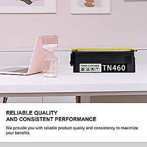 NIRE TN460 Toner Compatible TN-460 Cartridge Replacement for Brother DCP-1200 DCP-1400 HL-1230 HL-1240 HL-1250 HL-1270N HL1430 HL-1435 HL-1440 HL-1450 HL-1470N MFC-8300 Printer (1-Pack,Black )