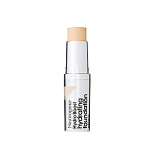 Neutrogena Hydro Boost Hydrating Foundation Stick with Hyaluronic Acid, Oil-Free & Non-Comedogenic Moisturizing Makeup for Smooth Coverage & Radiant-Looking Skin, Classic Ivory, 0.29 oz