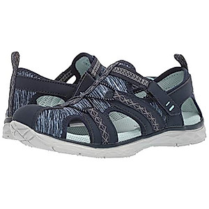 Dr. Scholl's Shoes Women's Andrews Fisherman Sandal, Navy Nubuck/Fabric, 7 M US