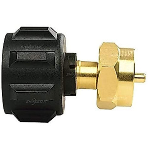 SHINESTAR Propane Refill Adapter for 1 lb Tanks, Fill 1 Pound Bottles from 20lb Tank, Propane Adapter 20 lb to 1 lb, Easy to Use, Solid Brass, 2 Set
