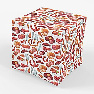Stesha Party Meat Gift Wrap - Funny Wrapping Paper - Chef Present - 30 x 20 Inch (3 Sheets)