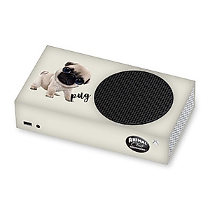 Head Case Designs Officially Licensed Animal Club International Pug Faces Vinyl Sticker Gaming Skin Decal Cover Compatible With Xbox Series S Console