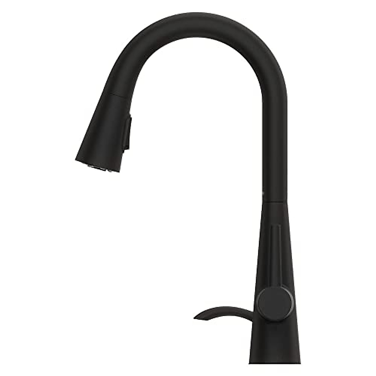 Pfister Barulli Kitchen Faucet with Pull Down Sprayer and Soap Dispenser, Single Handle, High Arc, Matte Black Finish, F5297BARB