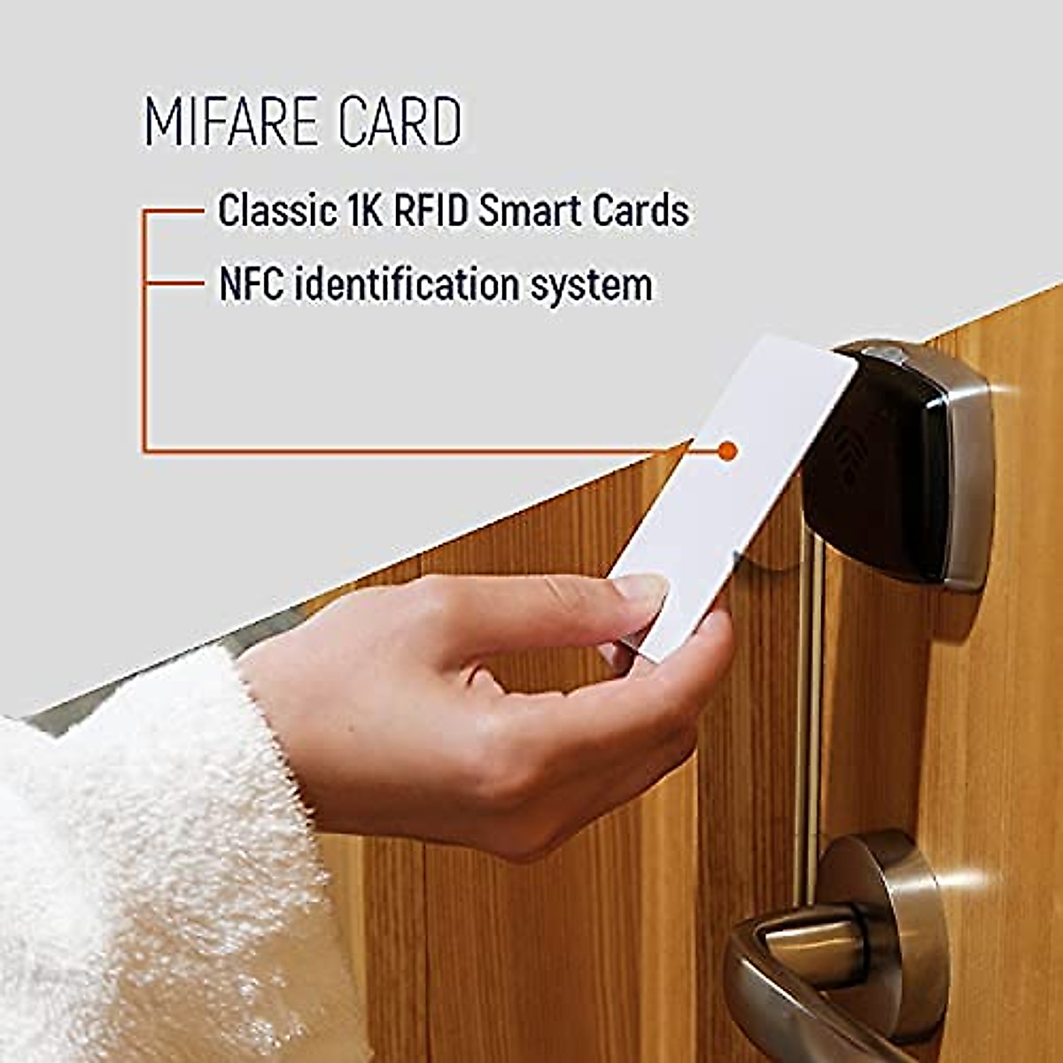 MIFARE Classic 1K RFID Smart Cards (1,000 Pack) 13.56MHz ISO14443A Blank RFID Hotel Key Cards Printable (no mag Stripe) (1000)