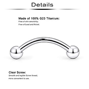 Ftovosyo 14G Stainless Steel Curved Barbell Snake Eyes Tongue Nipple Ring Body Piercing Jewelry Retainer for Women Men 14mm 9/16 Inch Silver Rose Gold Black Rainbow 24PCS