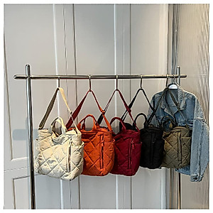 Tote Bag Large Handbag Shoulder Bag Cotton Down Hobo Bag Handbag Chic Crossbody Retro Bag