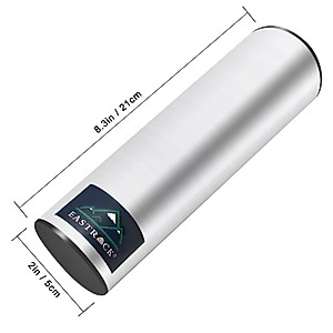 EASTROCK Stainless Steel Cylinder Shaker Percussion Instrument Rhythm Latin Percussion for Professional Band Accompaniment