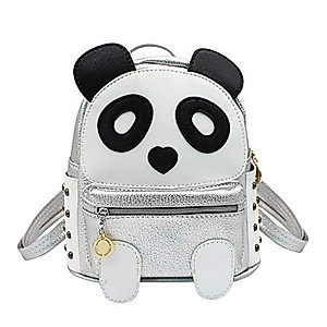 KINGSEVEN Womens Backpack Purse Small Casual Shoulder Daypack with Panda Pattern