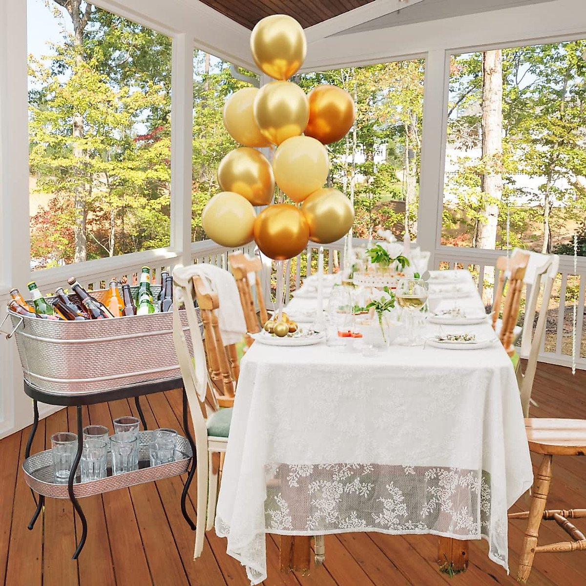 TableCraft Products GTSS2313N 12.75 Gall Brickhouse Beverage Tub Set,Silver