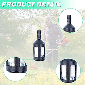 Adefol Fuel Filter + Fue Line+Primer Bulb for Homelite BP250 HB18V GST GST18 GSTBC HBC18 HBC30 HBC30B HGT HLT15 HLT16 HLT17C HLT18 HLT28 HT17 HT19 ST175G ST185 String Trimmer Blower