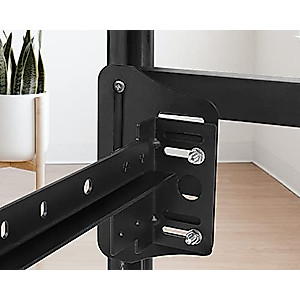 Universal Footboard Extension Brackets, Bed Frame Extenders for Footboard, Headboard Brackets for Metal Bed Frame, Footboard Attachment Kit Can Drilled to Fit Twin, Full, Queen, or King Size Beds.
