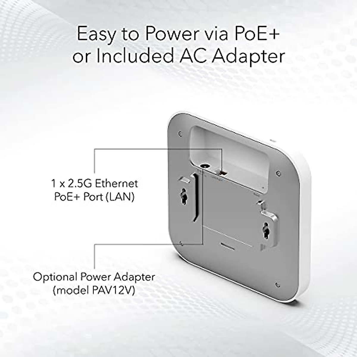 NETGEAR Wireless Access Point (WAX610PA) - WiFi 6 Dual-Band AX1800 Speed | Up to 250 Devices | 1 x 2.5G Ethernet LAN Port | 802.11ax | Insight Remote Management (Renewed)