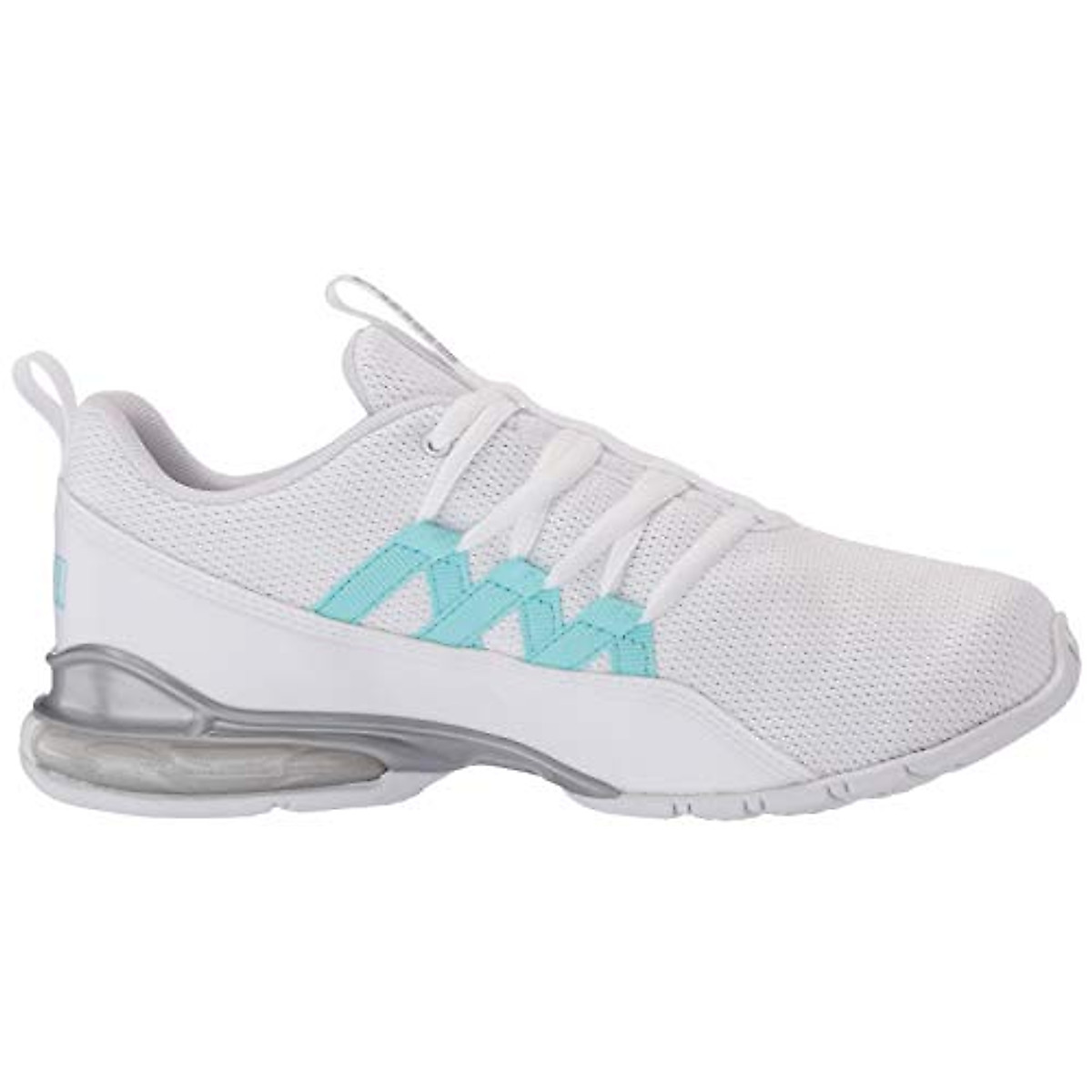 PUMA Women's Riaze Prowl, Puma White-Gulf Stream, 9