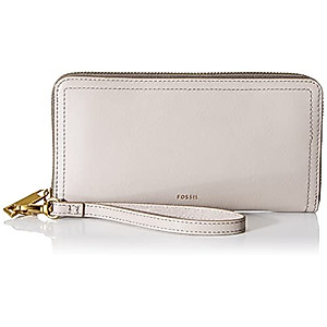 Fossil womens Logan Rfid Around Wallet Zip Clutch, Graystone, One Size US